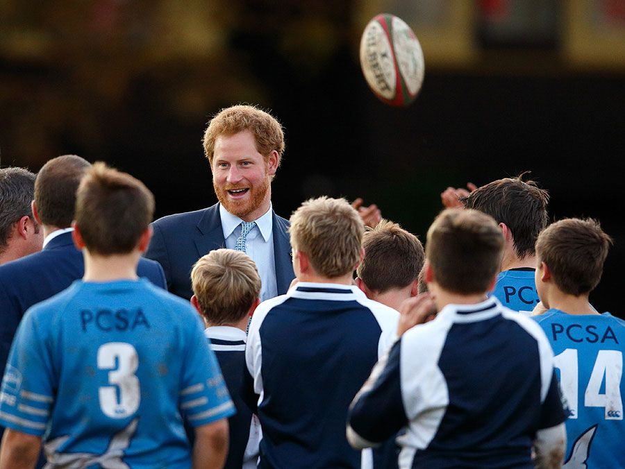 Prince Harry tours Paignton Rugby Club | HELLO!