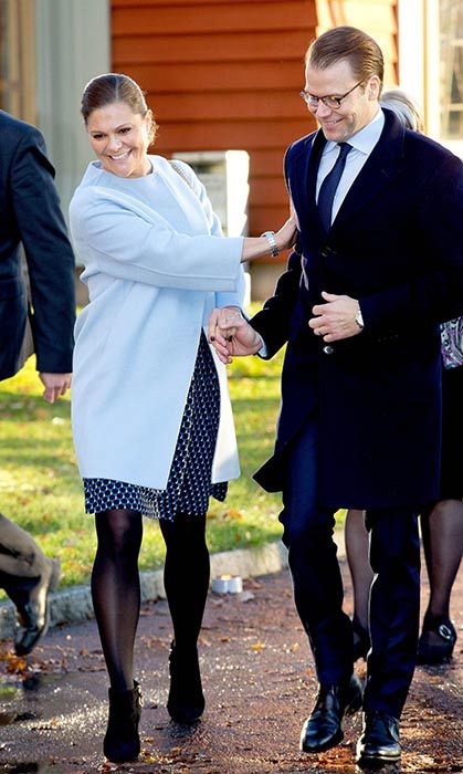 Crown Princess Victoria and Prince Daniel joke around during official ...