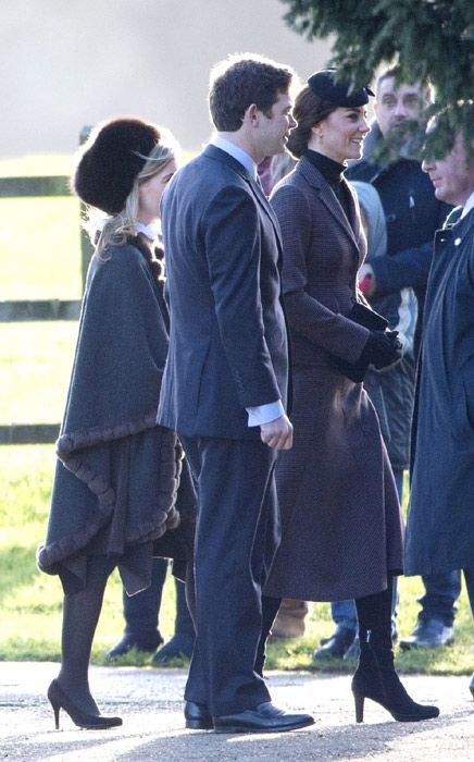 The Duchess of Cambridge attends church service alongside the Queen and ...