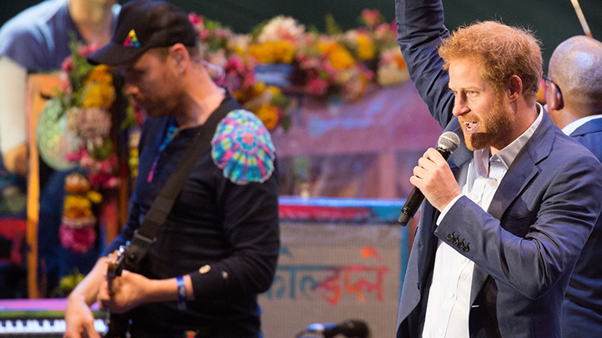 Prince Harry joins Coldplay on stage at Sentebale HIV/AIDS concert | HELLO!
