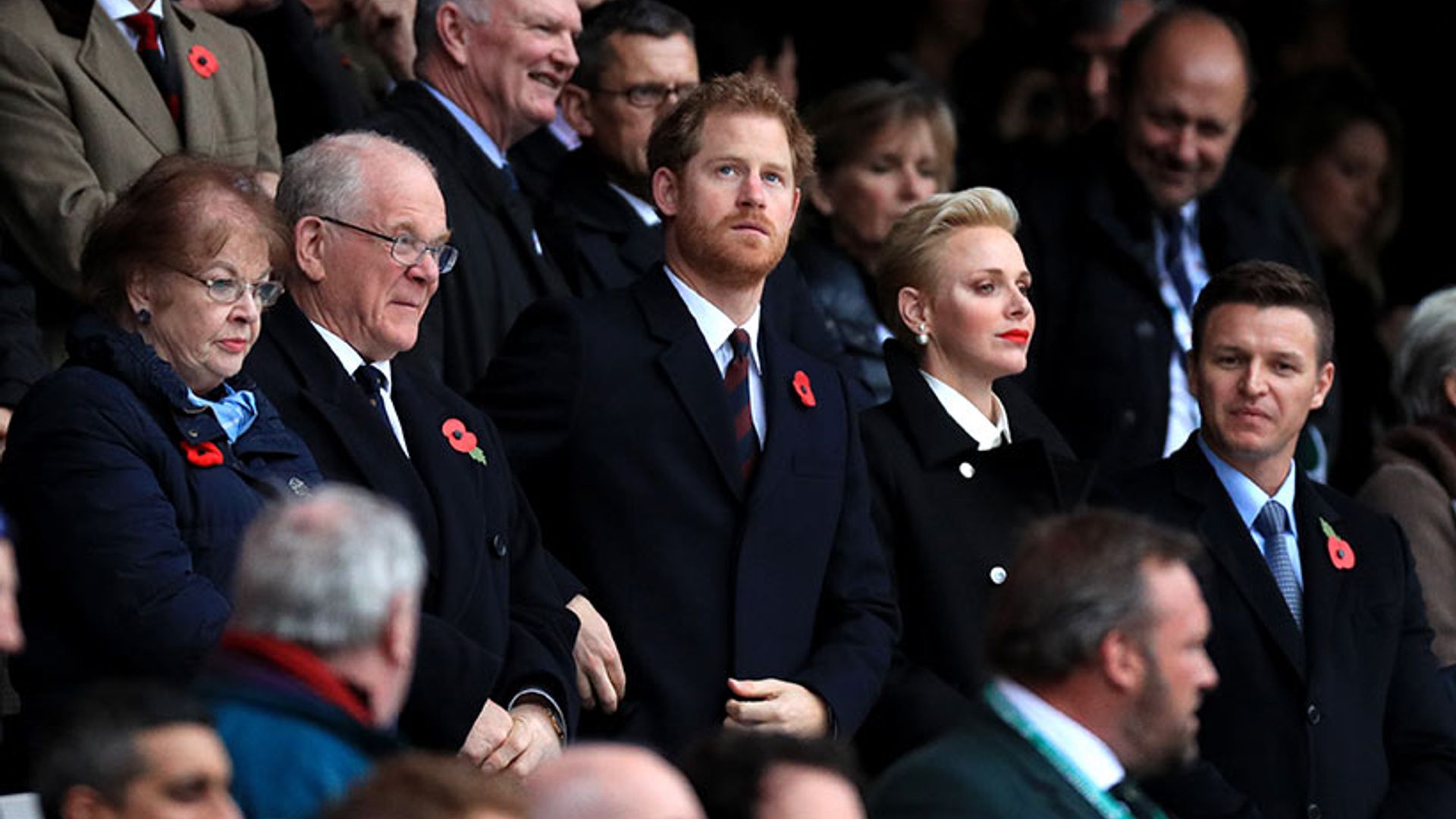 Prince Harry attends rugby match at Twickenham | HELLO!