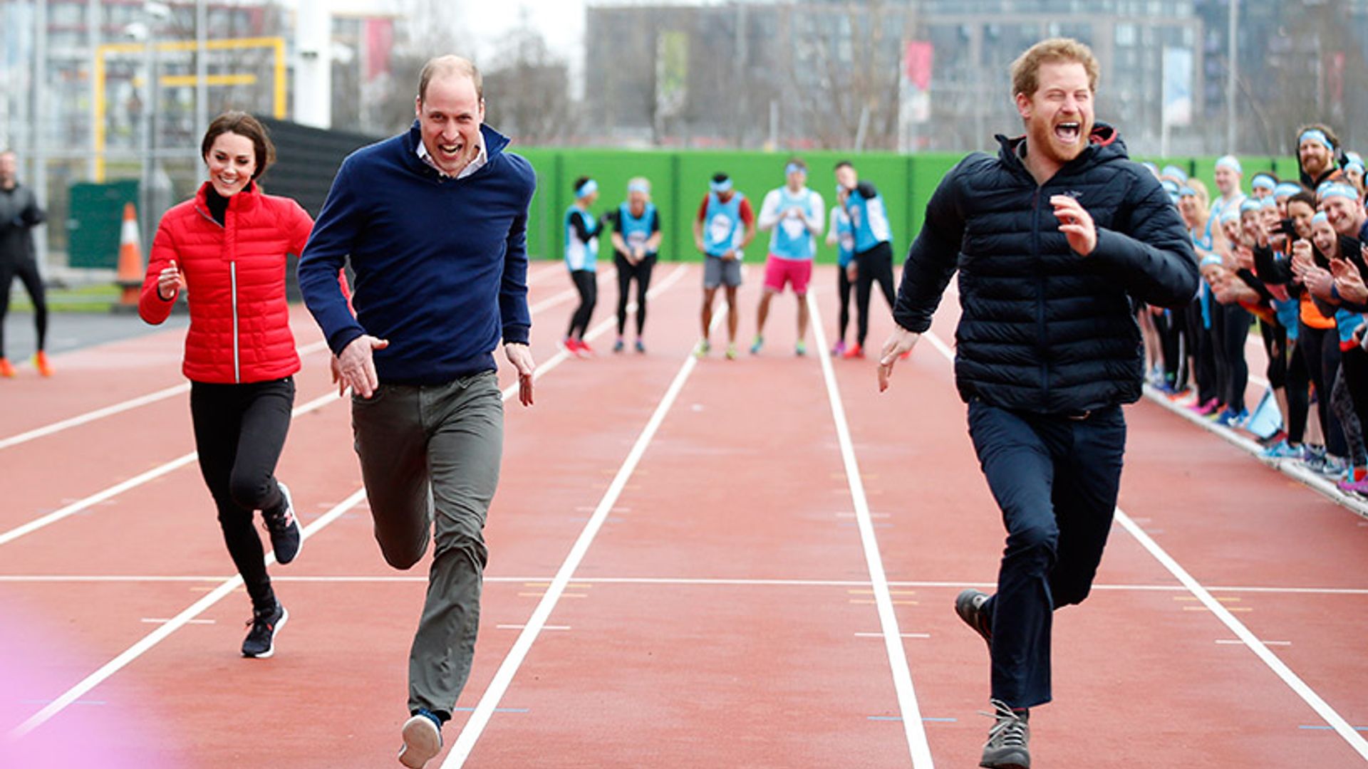 Prince William, Prince Harry and the Duchess of Cambridge take part in ...