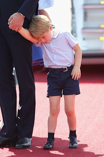 Royal tour 2017: Prince George worn out as Cambridges arrive in Berlin ...