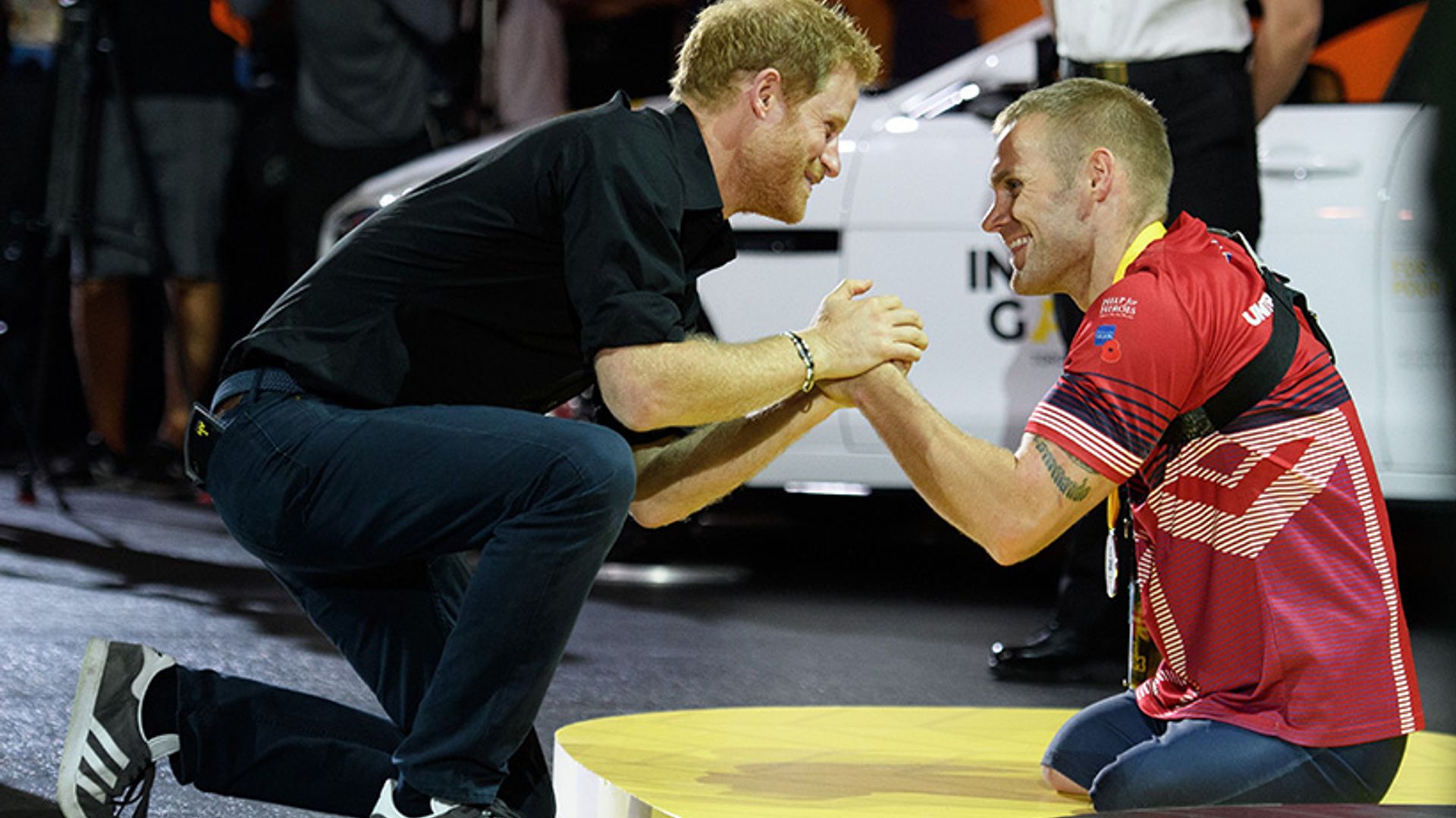 Prince Harry reunited with Mark Ormrod at Toronto Invictus Games | HELLO!
