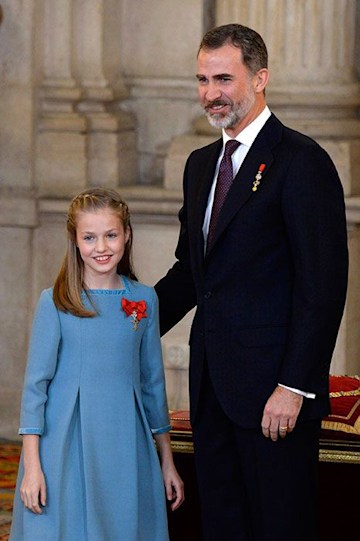 King Felipe of Spain gives daughter Princess Leonor same honour as the ...