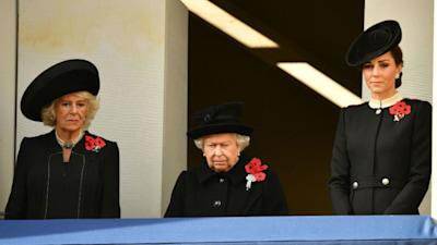 The Queen and Prince Harry lead Remembrance Day tributes | HELLO!