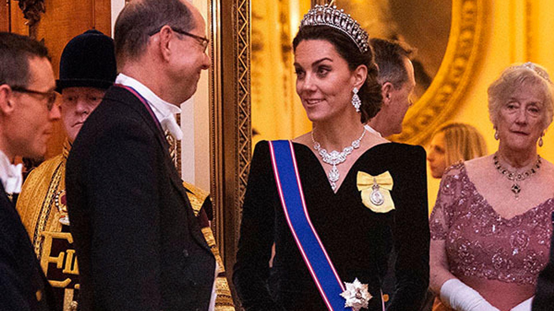 The meaning behind the blue sash Kate Middleton wore to the Diplomatic ...