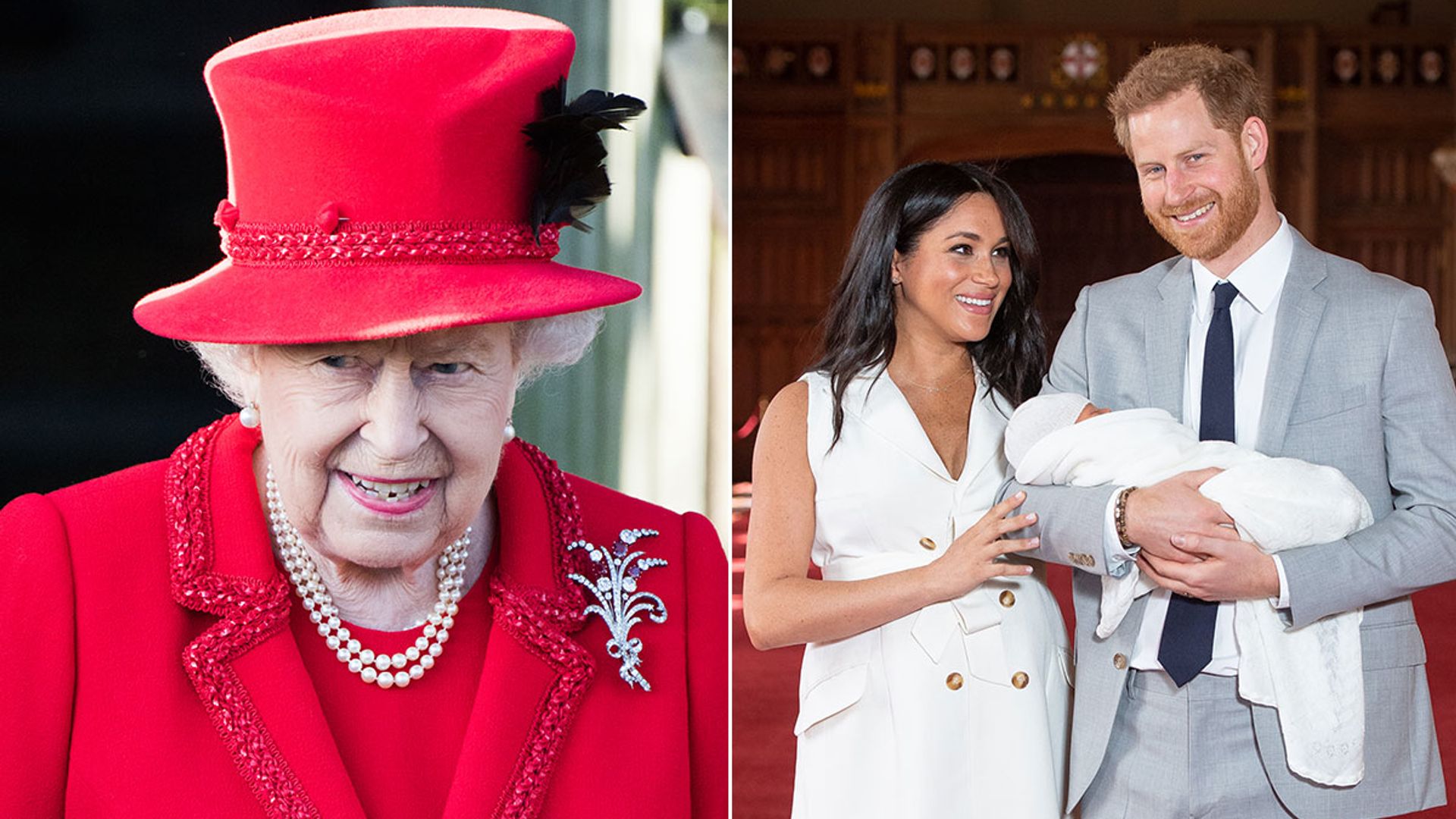 The Queen shows gorgeous photo of baby Archie with Meghan Markle and ...
