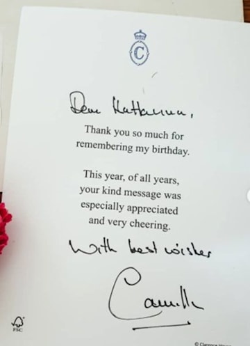 Duchess of Cornwall looks relaxed and happy in most informal thank you ...