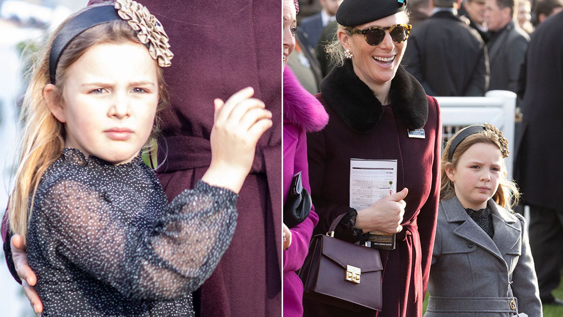 Mia Tindall steals the show at Cheltenham Racecourse with mum Zara ...
