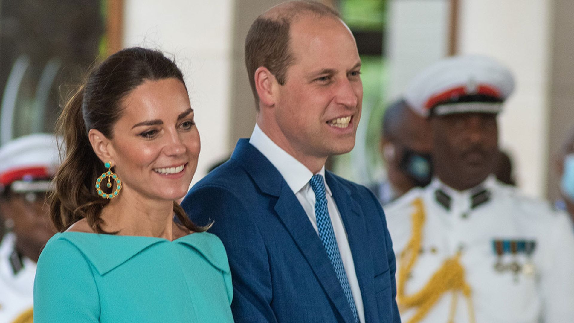 Kate Middleton and Prince William pictured at their luxurious Bahamas ...