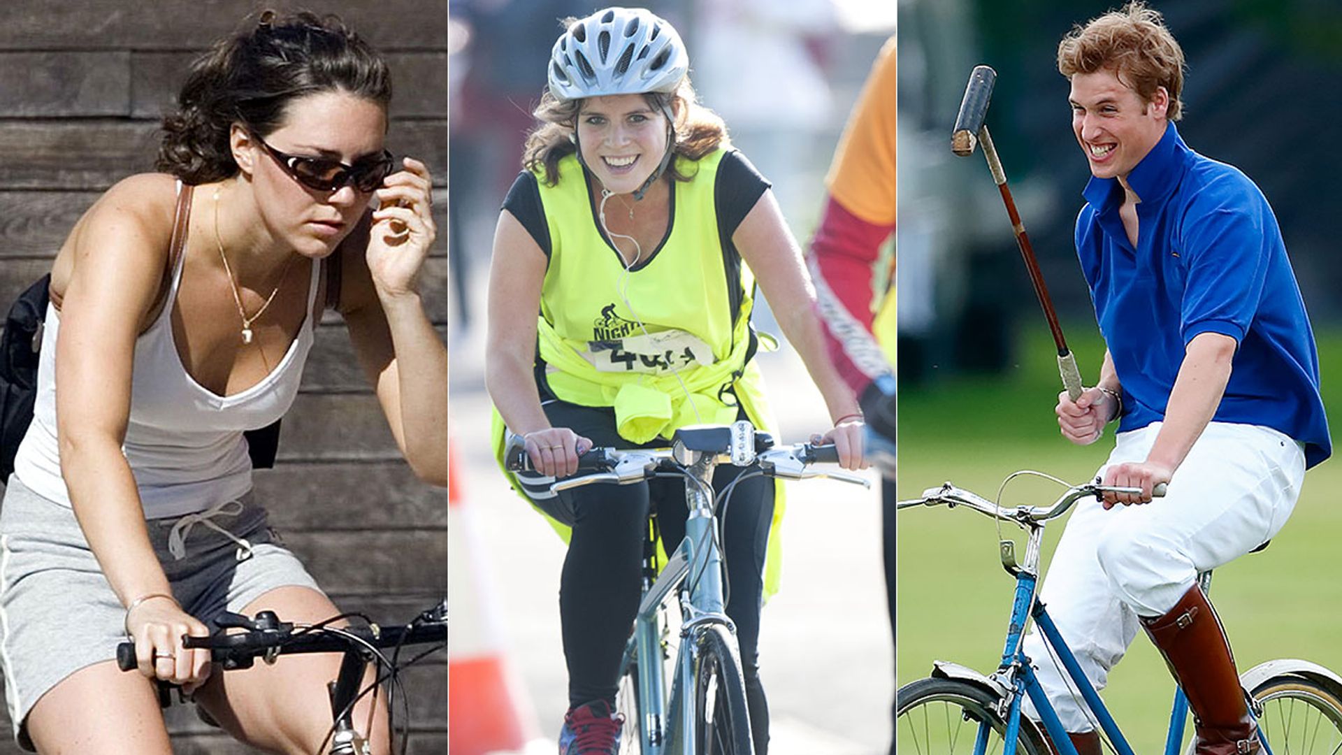Royals enjoying a bike ride: Prince William, Kate Middleton, Prince ...
