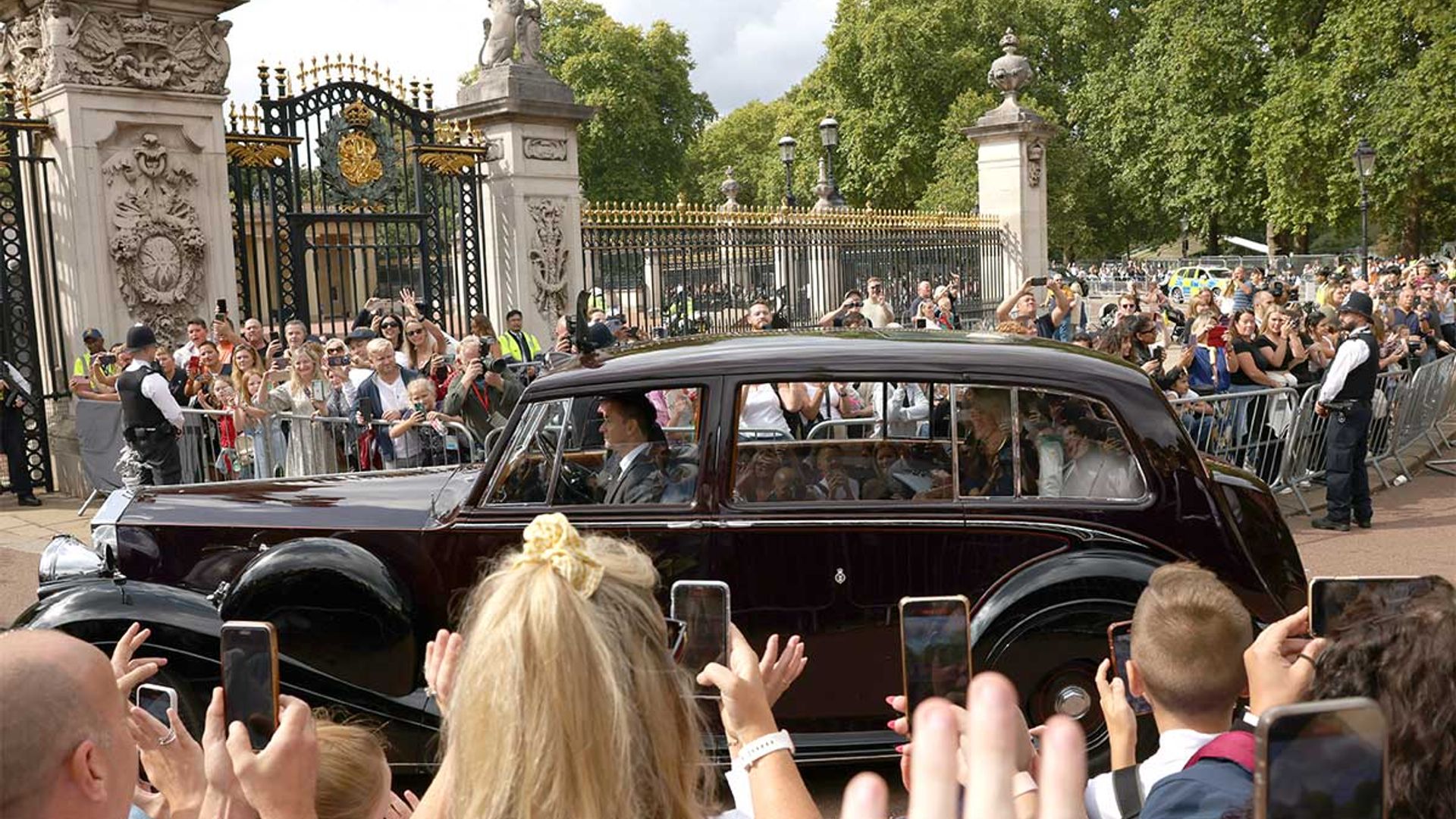 King Charles overwhelmed with emotion as huge crowds gather | HELLO!