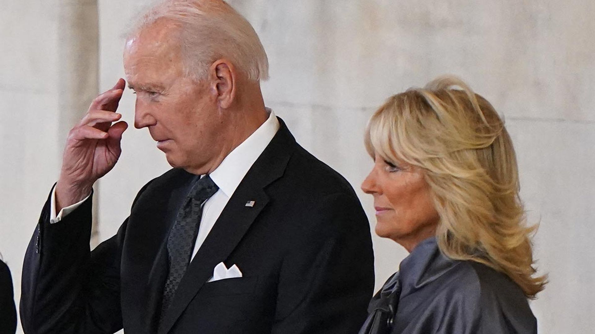 US President Joe Biden and wife Jill visit Queen lying in state at ...