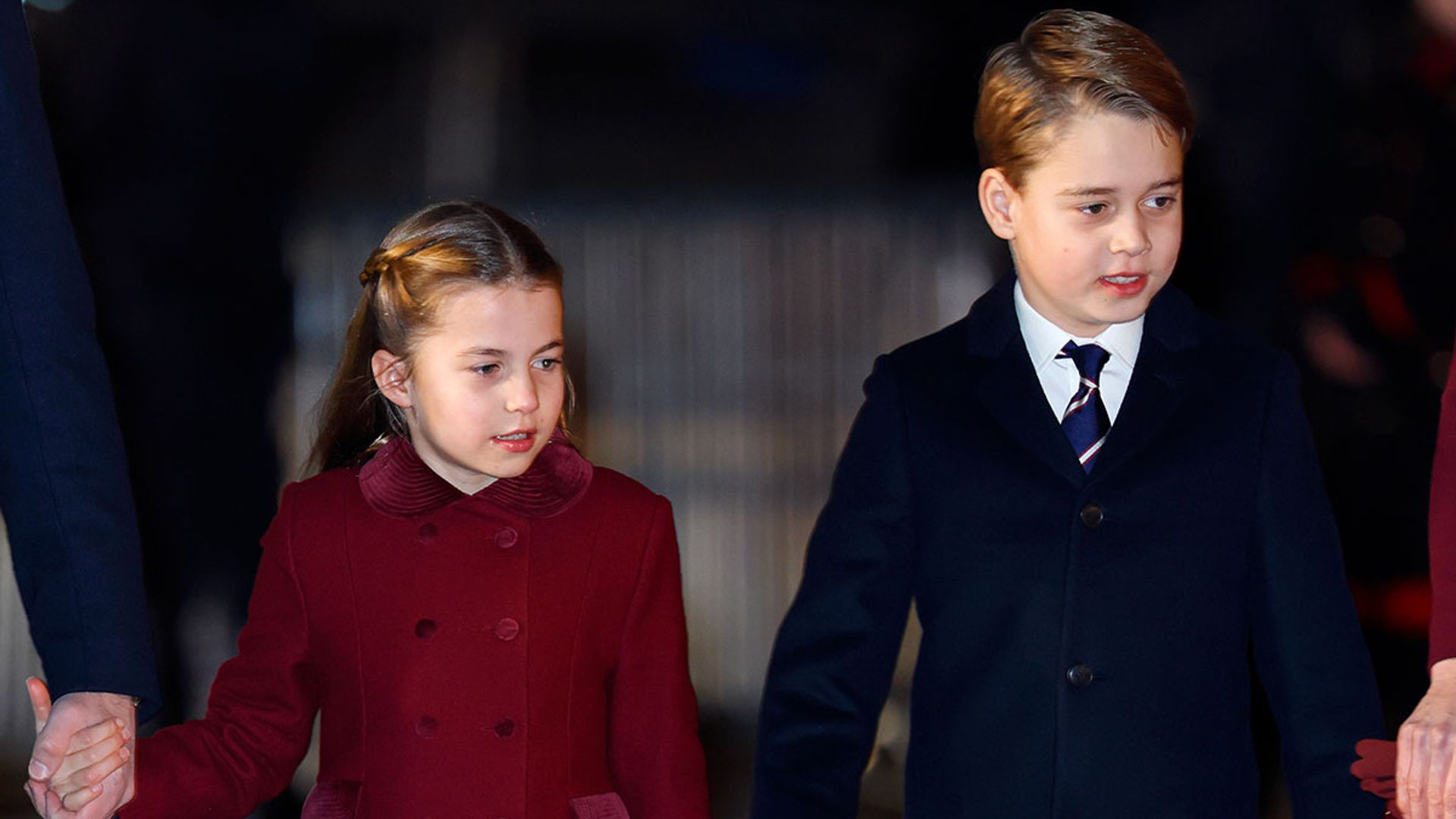 Prince George and Princess Charlotte's sweet kisses for King Charles and Queen Consort Camilla ...