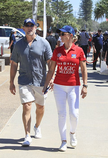 Zara and Mike Tindall come face-to-face with Prince Harry's best friend ...