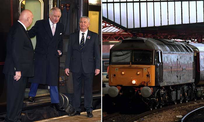 King Charles takes royal train for the first time as monarch | 15 M...