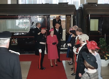 The Queen's royal train approaches the end of the line | HELLO!
