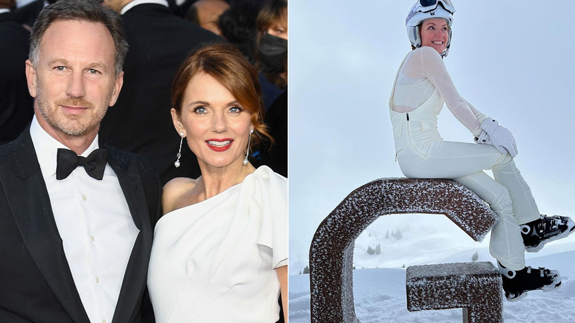 Geri Horner and Christian Horner share intimate glimpse inside skiing ...