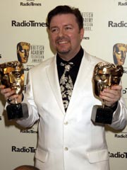 ricky gervais, Ricky finds it hard to fritter new-found | HELLO!
