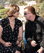 Cherie Blair and Bono team up to unveil fountain of harmony | HELLO!
