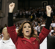 Eva Longoria watches brother-in-law play | HELLO!