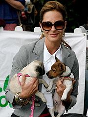 Double the fun for Trinny at good cause dog show | HELLO!