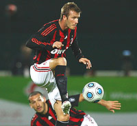 Victoria and family at Becks' AC Milan debut | HELLO!