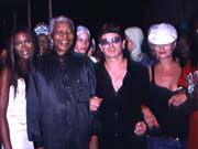 SUPERMODEL NAOMI CAMPBELL AND BONO UNITE IN BARCELONA FOR A STAR ...