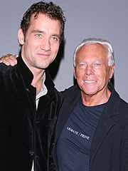 Armani fan Clive front row at Giorgio's Milan show | HELLO!