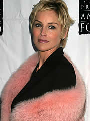 sharon stone, Divine Sharon receives an Angel's honour | HELLO!