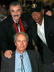 Morgan makes Clint's day with a Golden Boot award | HELLO!