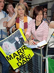 'Orphan' Dan gets sibling support at UK premiere of new | HELLO!