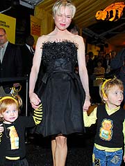 Renee and James treat kiddies to animated flick's buzzy | HELLO!