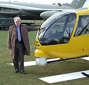 Pilot David trades Del Boy wheels for chopper to launch bomber expo ...