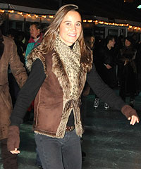 Emma Watson and Pippa Middleton skate at Somerset House's | HELLO!