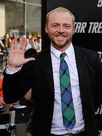 Simon Pegg more 'Scottie' than ever as he flies the flag | HELLO!