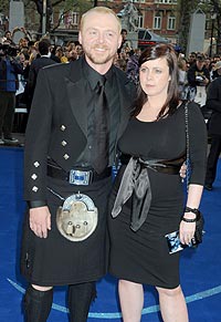 Simon Pegg more 'Scottie' than ever as he flies the flag | HELLO!