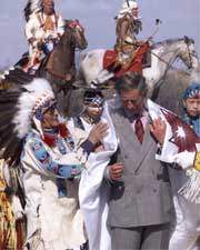 PRINCE CHARLES RECEIVES TOP HONOUR FROM THE CREE INDIANS | HELLO!