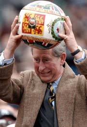prince charles, PRINCE CHARLES FLEXES HIS FOOTBALL SKILLS | HELLO!