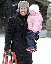 Snowy family fun for new generation of European royals | HELLO!