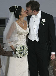 Radiant Alexandra ties the knot with her prince charming | HELLO!