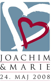 Unoffical wedding logo for Joachim and Marie as venue is | HELLO!