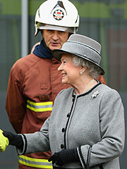 Queen greets London hero at opening of new firefighter HQ | HELLO!
