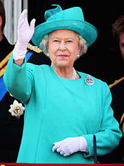 Queen watches Trooping The Colour | HELLO!