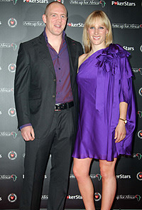 Zara and Mike joke about his 'big tackle' during quiz | HELLO!