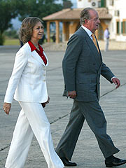 Eva Herzigova and Spanish royals jet into Majorca | HELLO!